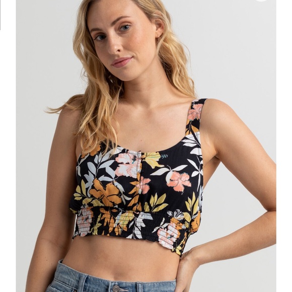 Roxy | Tops | Nwt Roxy Sea Fog Crop Tank Top | Poshmark